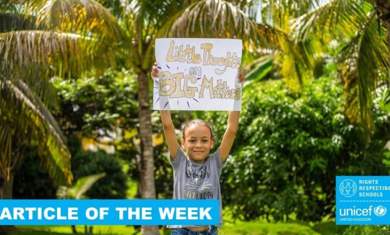 The High School Leckhampton - Right of the Month - Article 12: Respect ...